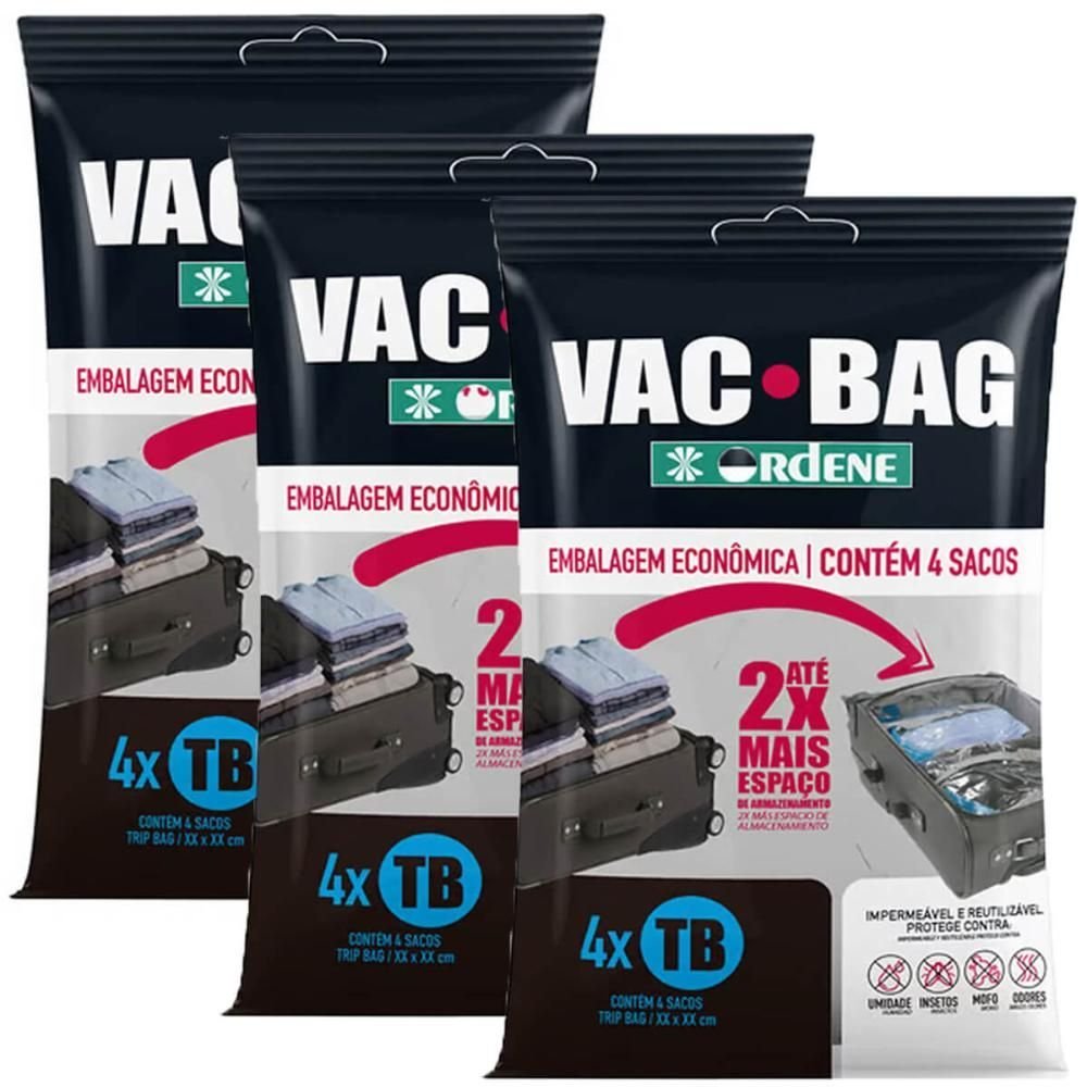 Vac Bag Trip 12 Sacos a Vácuo para Viagem 60x40cm Cada Ordene ...