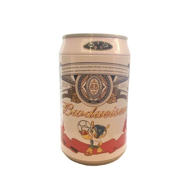Lixeira Inox Automática Basculante Sensor Budweiser 6 Litros ...