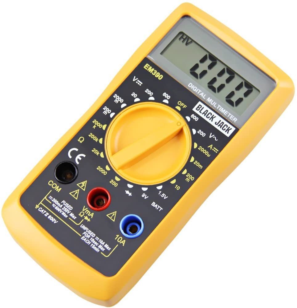 MULTÍMETRO DIGITAL CORRENTE AC DC TELA LCD - BLACK JACK T815 ...