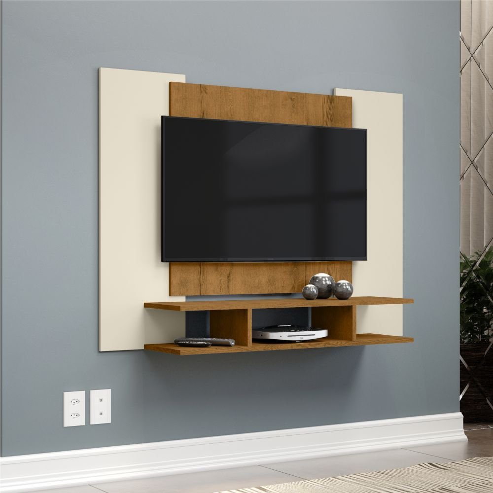 Painel para TV Orlando Off White Freijo | MadeiraMadeira