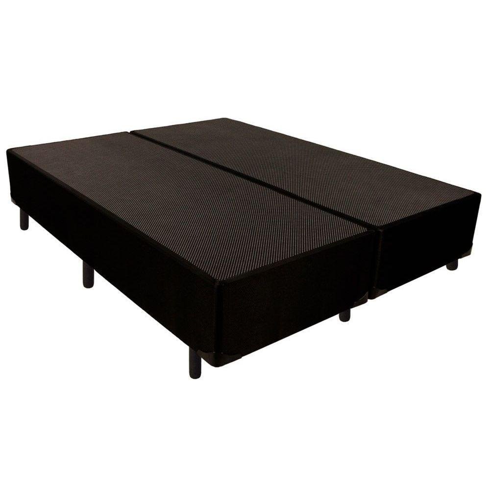 Cama Box Base Universal Queen Tecido Black (158x198x24) - Luckspuma ...