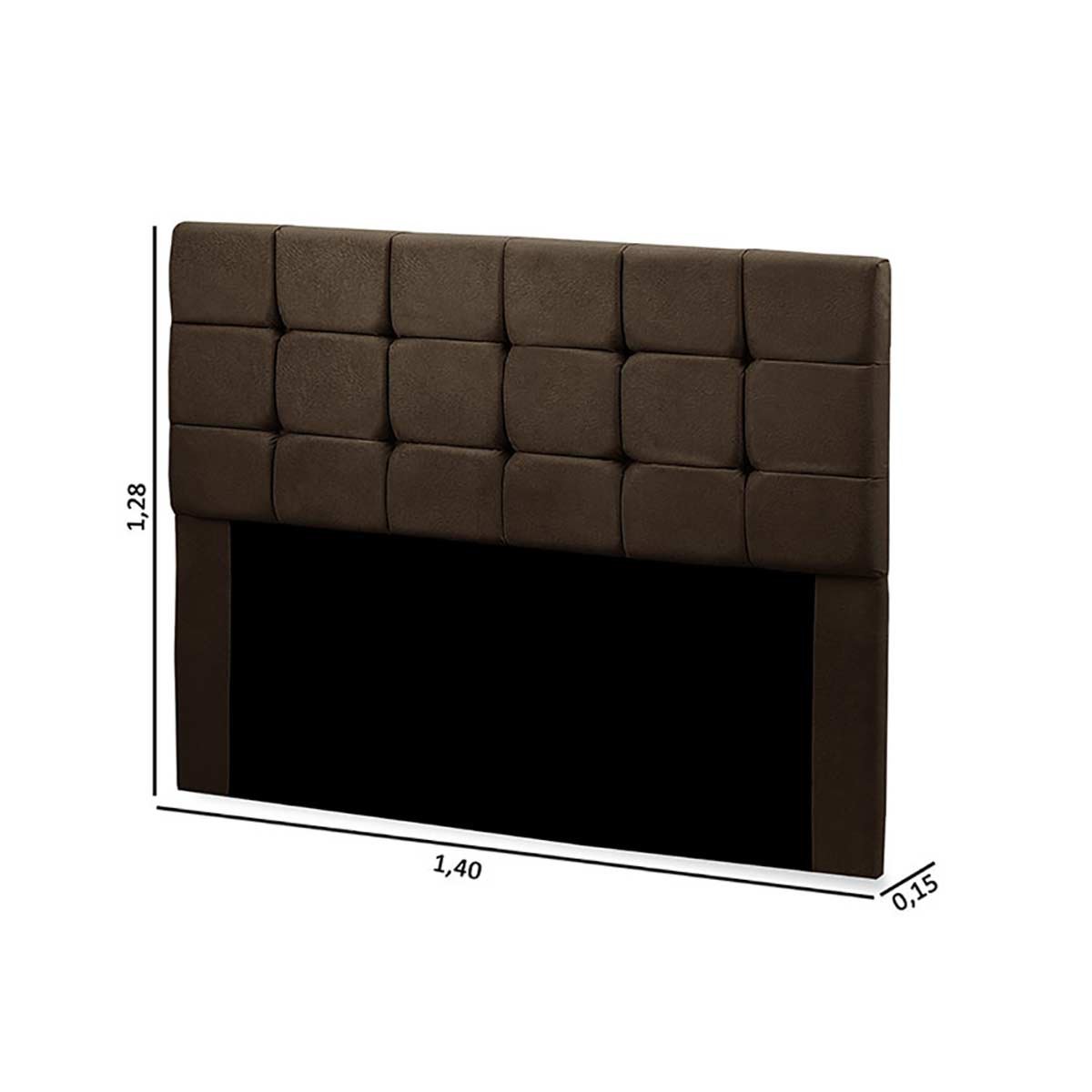 Cabeceira Julia 1,40 Casal bege amassado ref 1301 - Star Confort ...