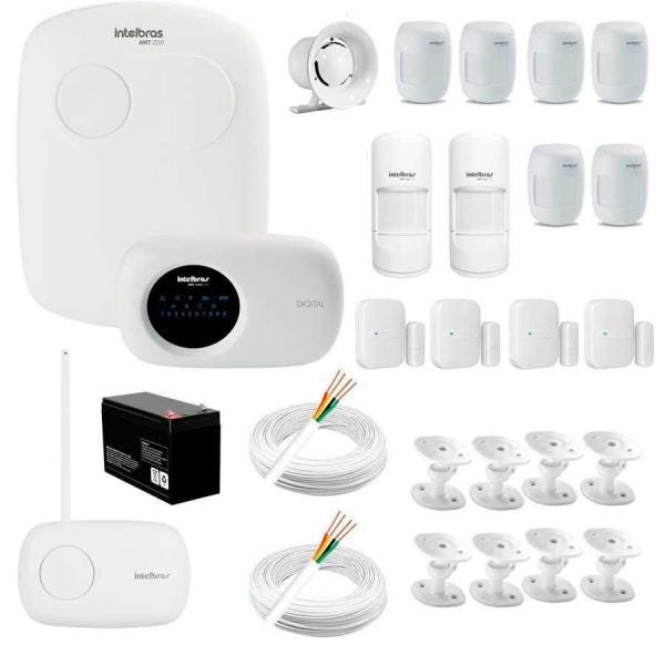 Kit Alarme Intelbras 12 sensores, Residencial e Comercial, AMT 2110 ...