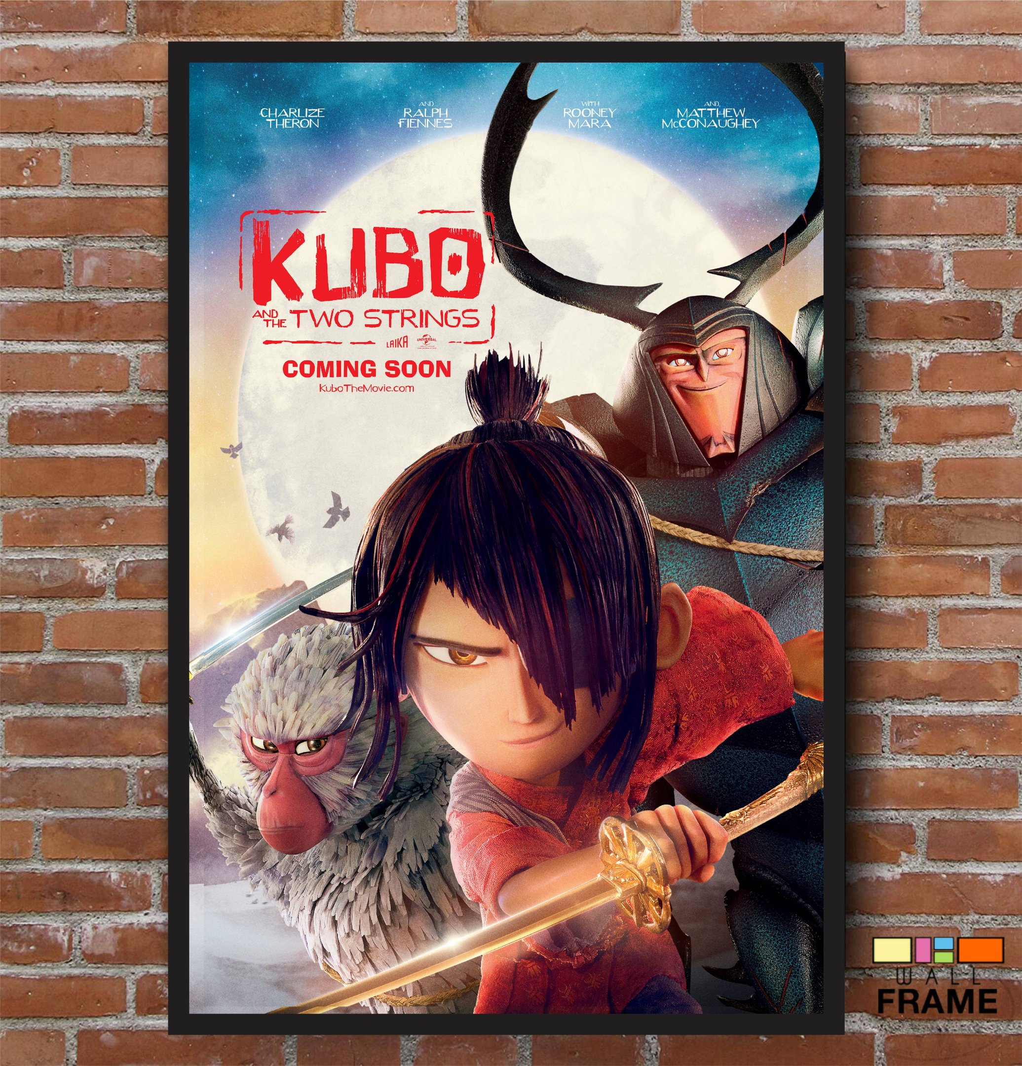 Quadro Pôster Kubo e as Cordas Mágicas 60x90 | MadeiraMadeira