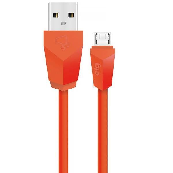 Cabo Micro USB Elg M510LR 1 Metro - Laranja | MadeiraMadeira