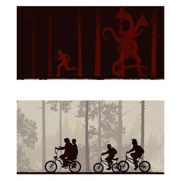 Jogo com 2 Canecas Porcelana Stranger Things 350ml (BD01) | MadeiraMadeira