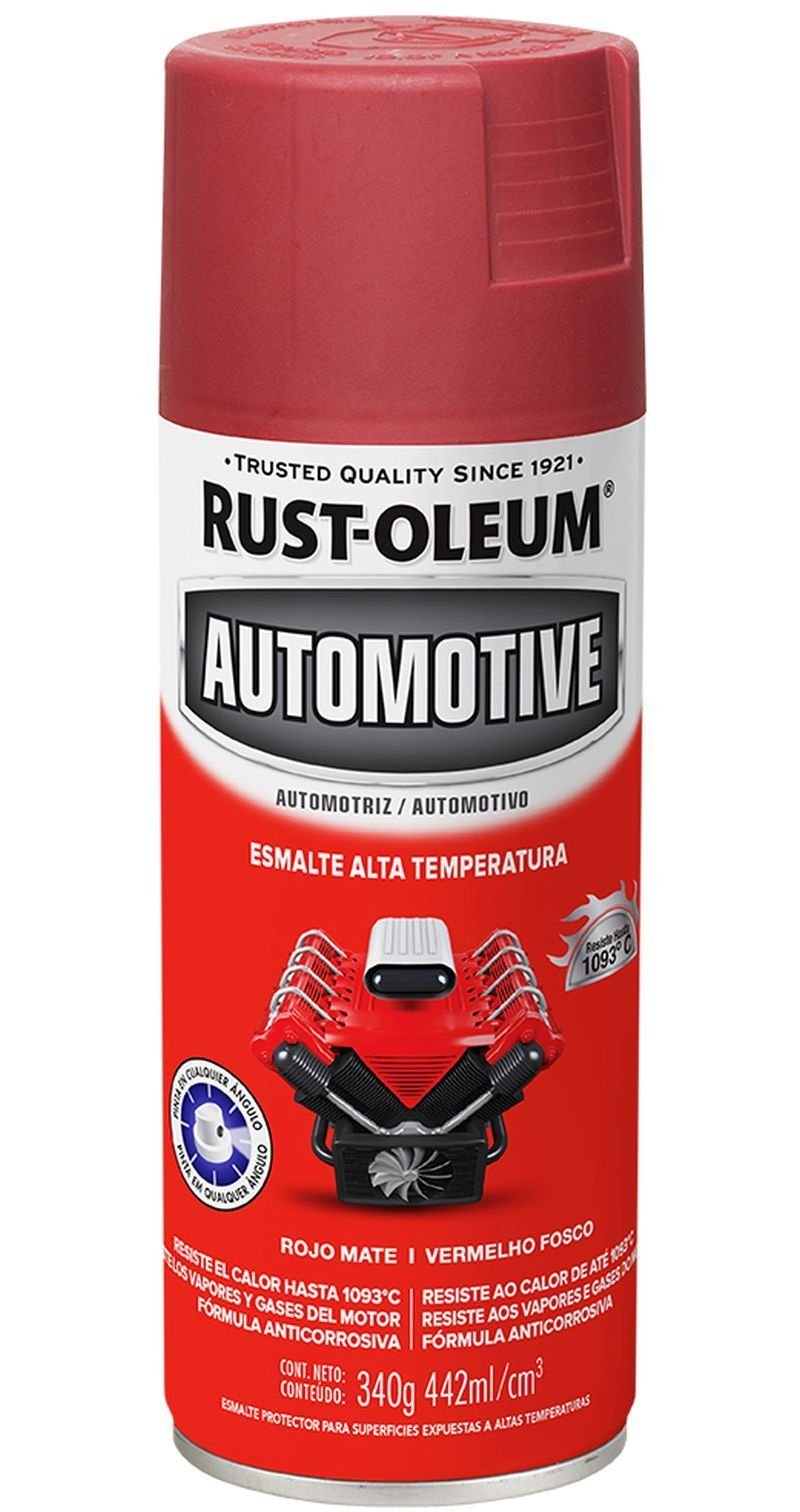 Spray Vermelho Fosco Alta Temperatura até 1.093 ºc - Rust Oleum | MadeiraMadeira