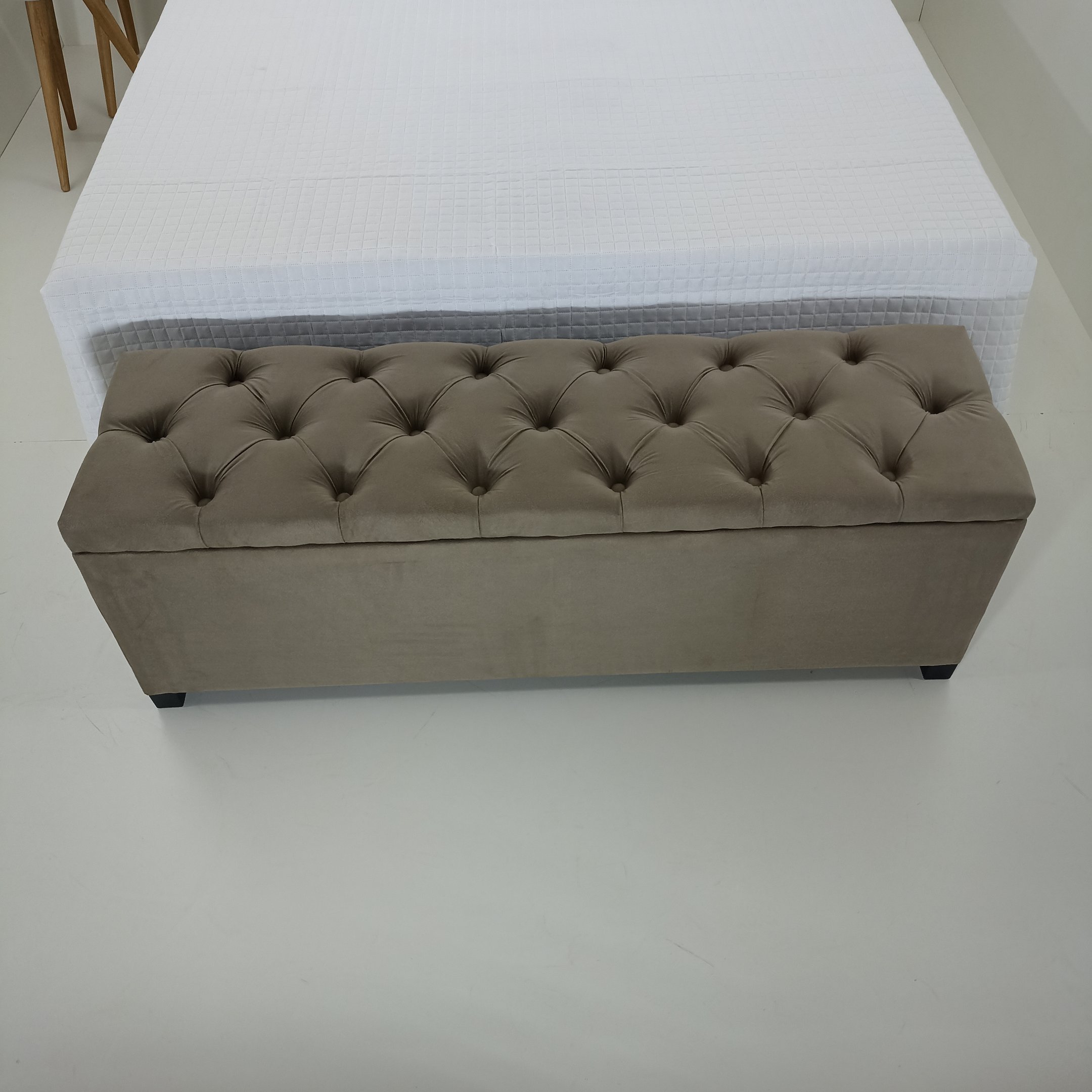 Bau Recamier 1,40 E Cabeceira Painel 140x50 New Model Cappuccino ...