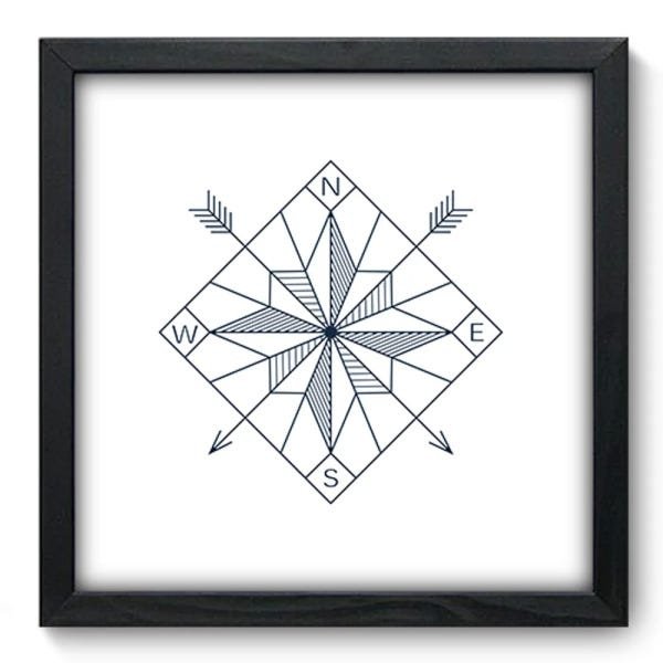 Quadro Decorativo - Rosa dos Ventos - 371qddp | MadeiraMadeira