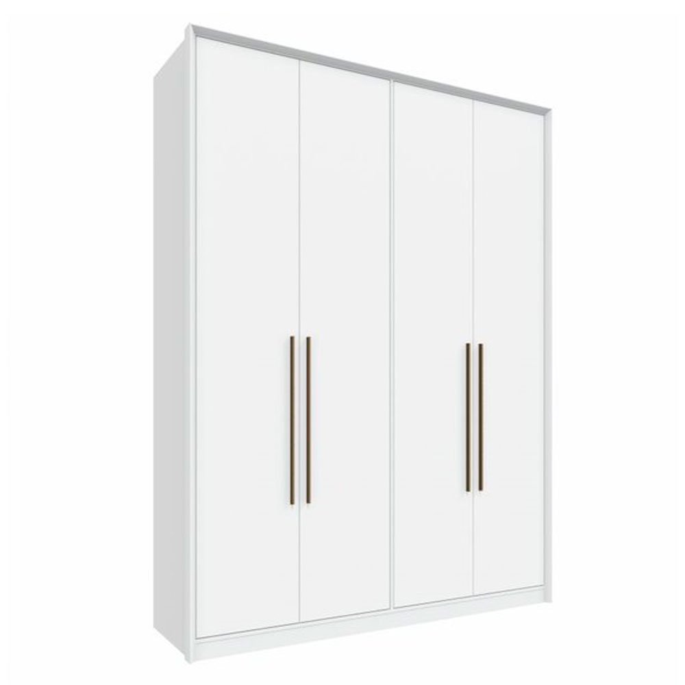 Guarda Roupa Itaparica com 4 Portas e 3 Gavetas Móveis Rimo Branco ...