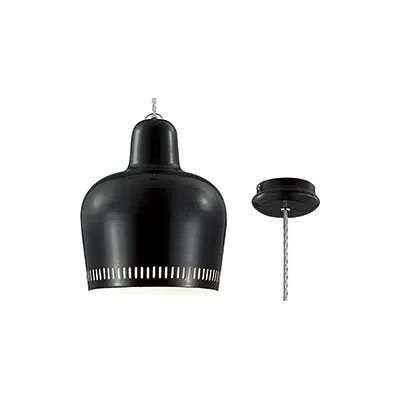 PENDENTE GOURMET PRETO/BRANCO 20CM BALCÃO 1E27 | MadeiraMadeira