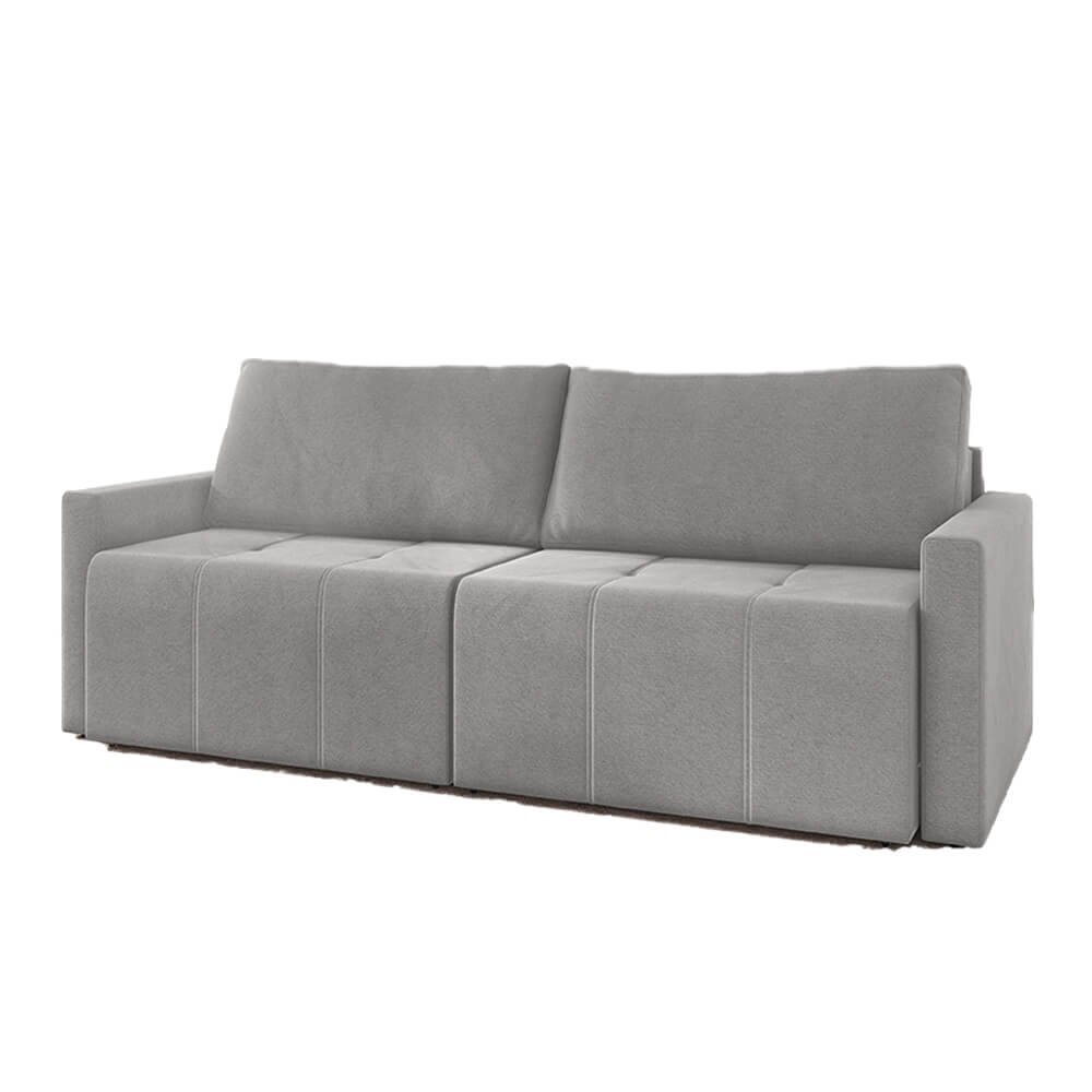 Sofá Macau 204cm - Cinza Escuro Konfort | MadeiraMadeira