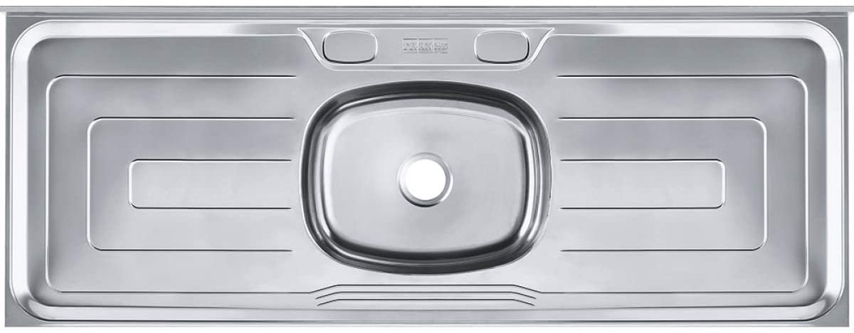 Pia Franke Bella 712 140x53 Inox Concreto C.Oval-130 Escorredor ...