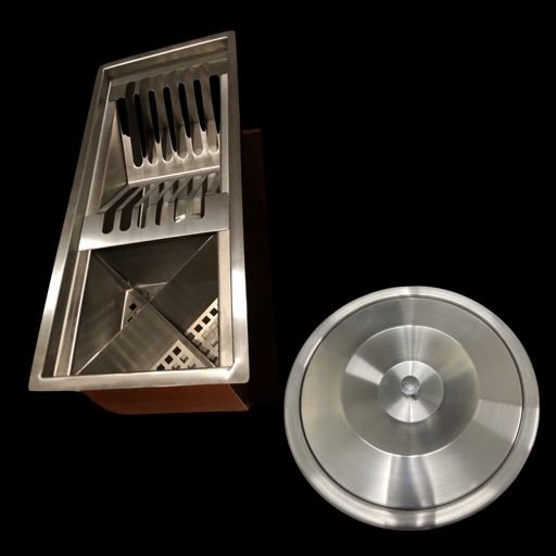 Calha Organizador Pia 48cm Louças + Lixeira 5L P/ Embutir Bancada ...