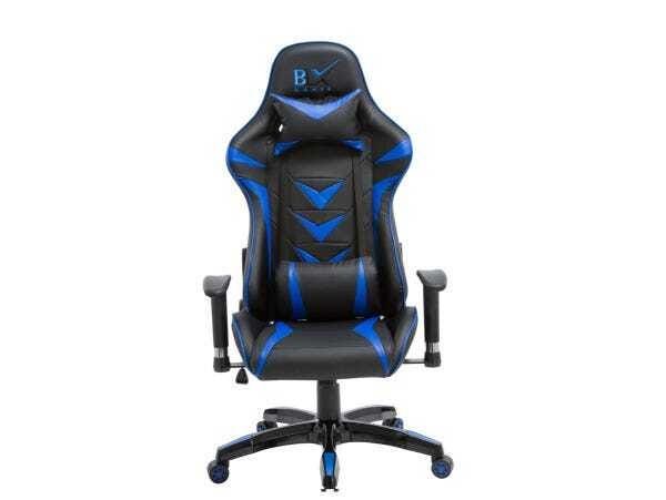 Cadeira Gamer Azul Blx Pro Reclinável em Couríssimo 6009G | MadeiraMadeira