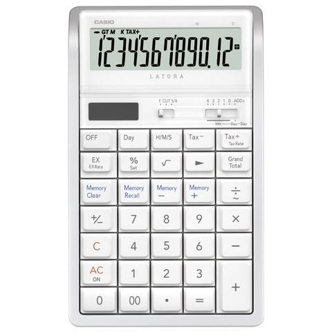 Calculadora de Mesa Casio Rt-7000-We 12 Díg Cálculo de Hora Branca | MadeiraMadeira