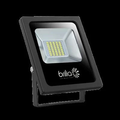 REFLETOR LED 20W 3000K IP65 BIVOLT SLIM BRILIA | MadeiraMadeira