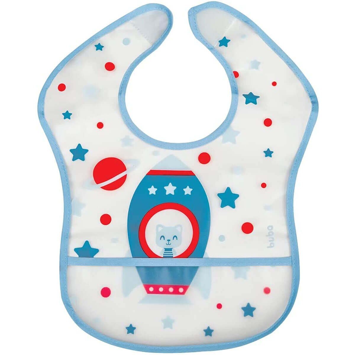 Babador Infantil Impermeável Bebê com Coletor Cata Migalhas Foguete ...