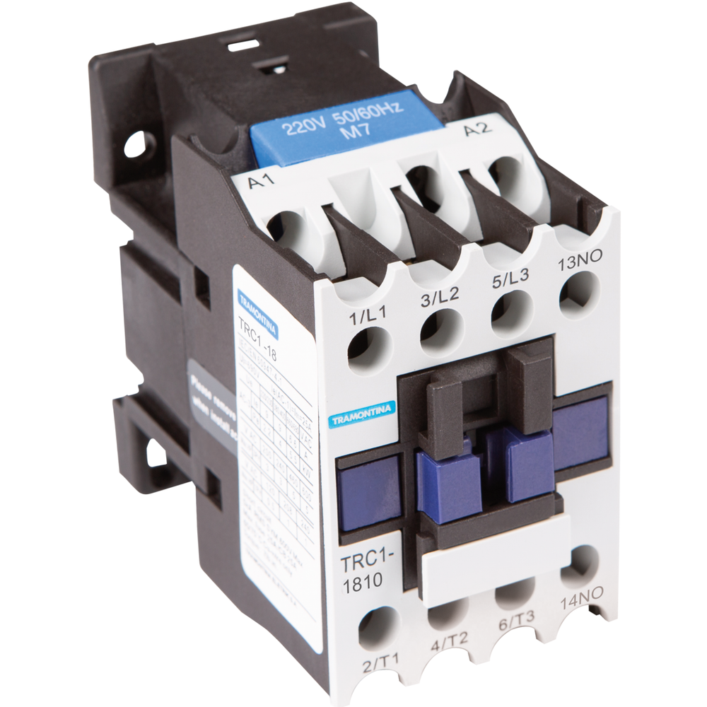 Contator Tripolar TRC1-1801 18A 220VCA 1NA | MadeiraMadeira