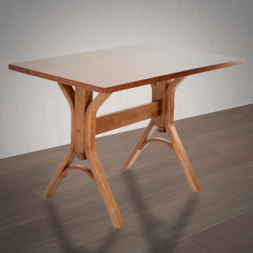 Mesa de Jantar Retangular 110 Cm de Madeira Cor Amêndoa | MadeiraMadeira