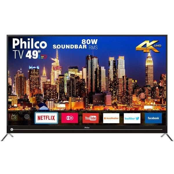 Smart TV Philco 4K 49 Polegadas PTV49G50Sn com Função Netflix Bivolt ...
