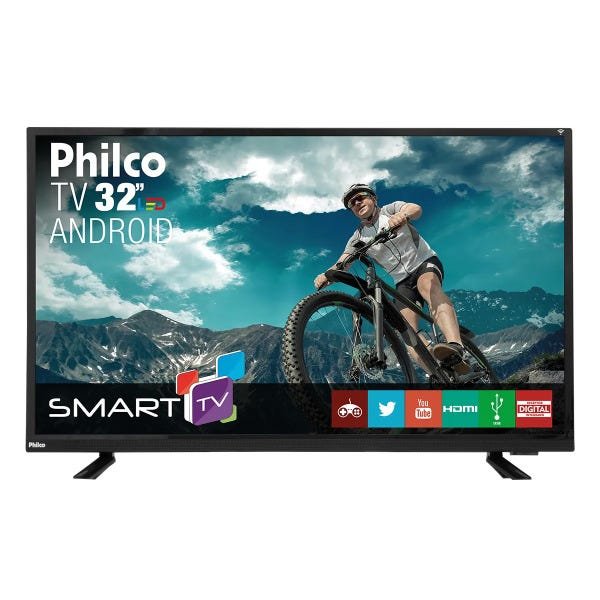 TV Philco LED 32 Polegadas Ph32E60Dsgwa Android Bivolt | MadeiraMadeira