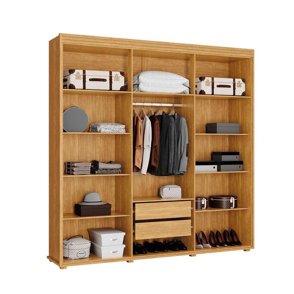 Guarda Roupa Grande de Solteiro 6 Portas 2 Gavetas Cinamomo Off White ...