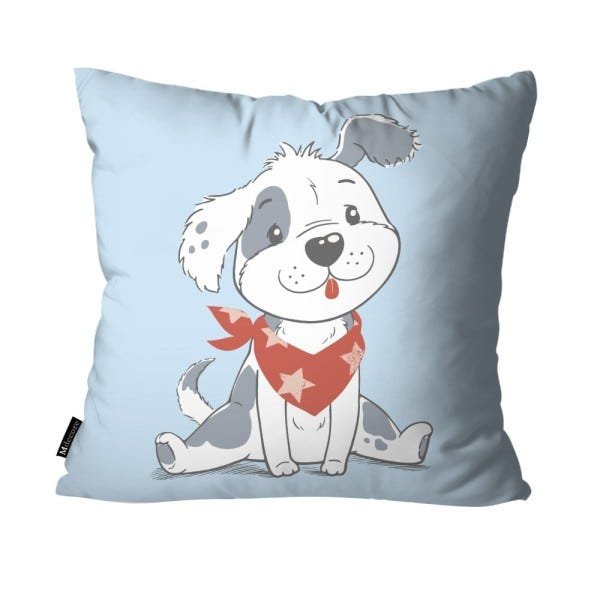 Kit com 3 Almofadas Infantil Cachorro Azul | MadeiraMadeira