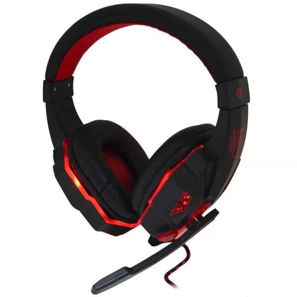 Headset Gamer Ps4 Fone Ouvido Com Microfone Usb P2 Led Celular Jogos