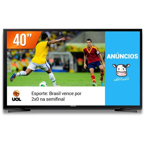 Smart TV LED 40 Polegadas Full Hd Samsung Lh40Rbhbbbg/Zd 2 HDMI USB Wi ...