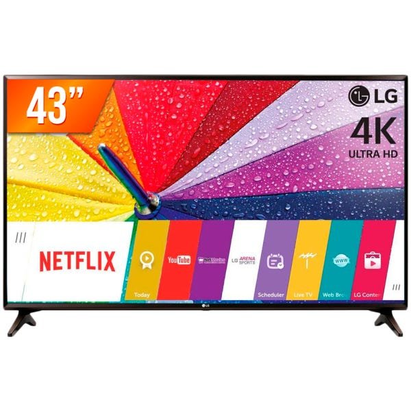 Smart TV Pro LED 43 Polegadas Full Hd Lg 43Lk571C 2 HDMI 1 USB Wi-Fi ...