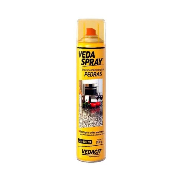 Impermeabilizante spray Vedaspray Pedra aerossol 400 ml incolor Vedacit ...