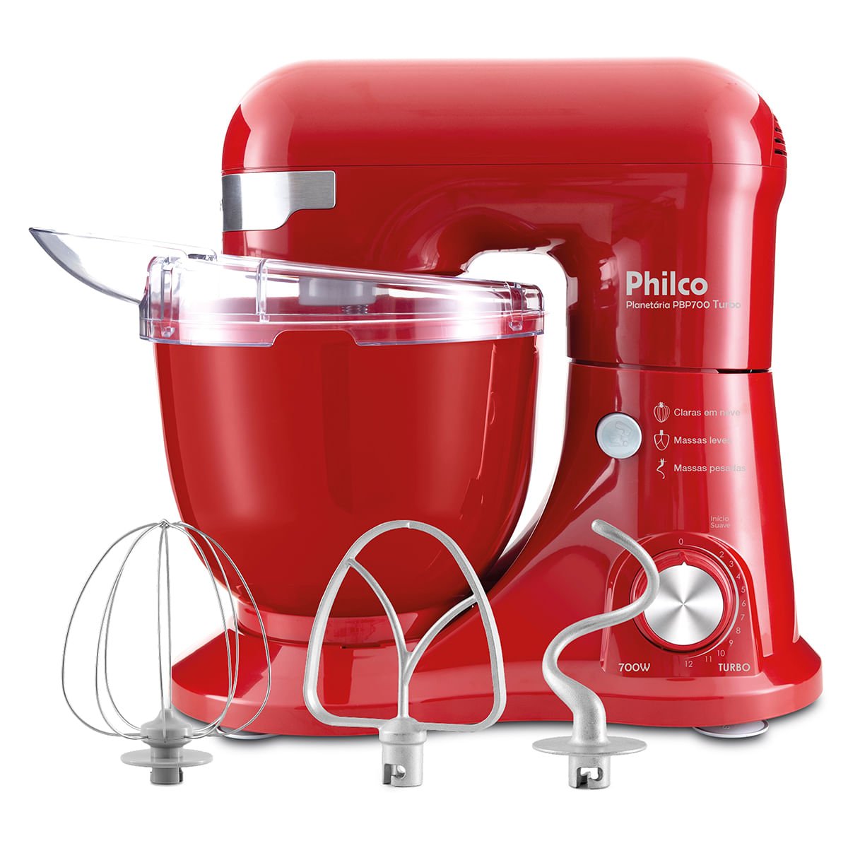 Batedeira Planetária Philco PBP700V Turbo 700W 4L 127V | MadeiraMadeira