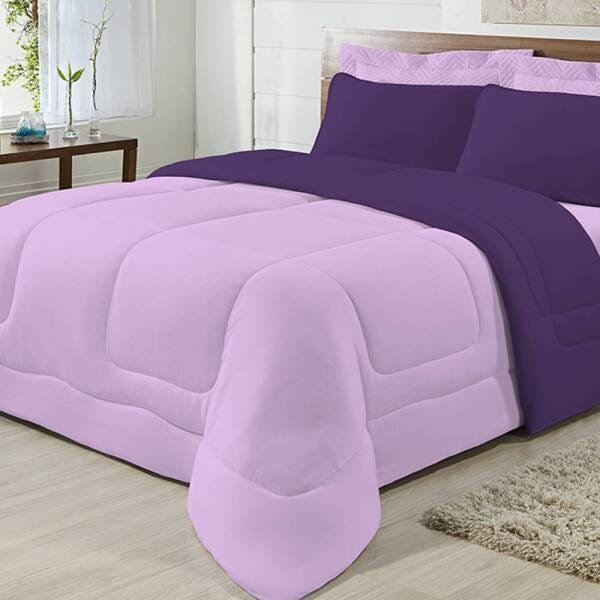 Edredom Dupla Face 100% Algodão Malha Solteiro Gran Moratta 01 Peça ...