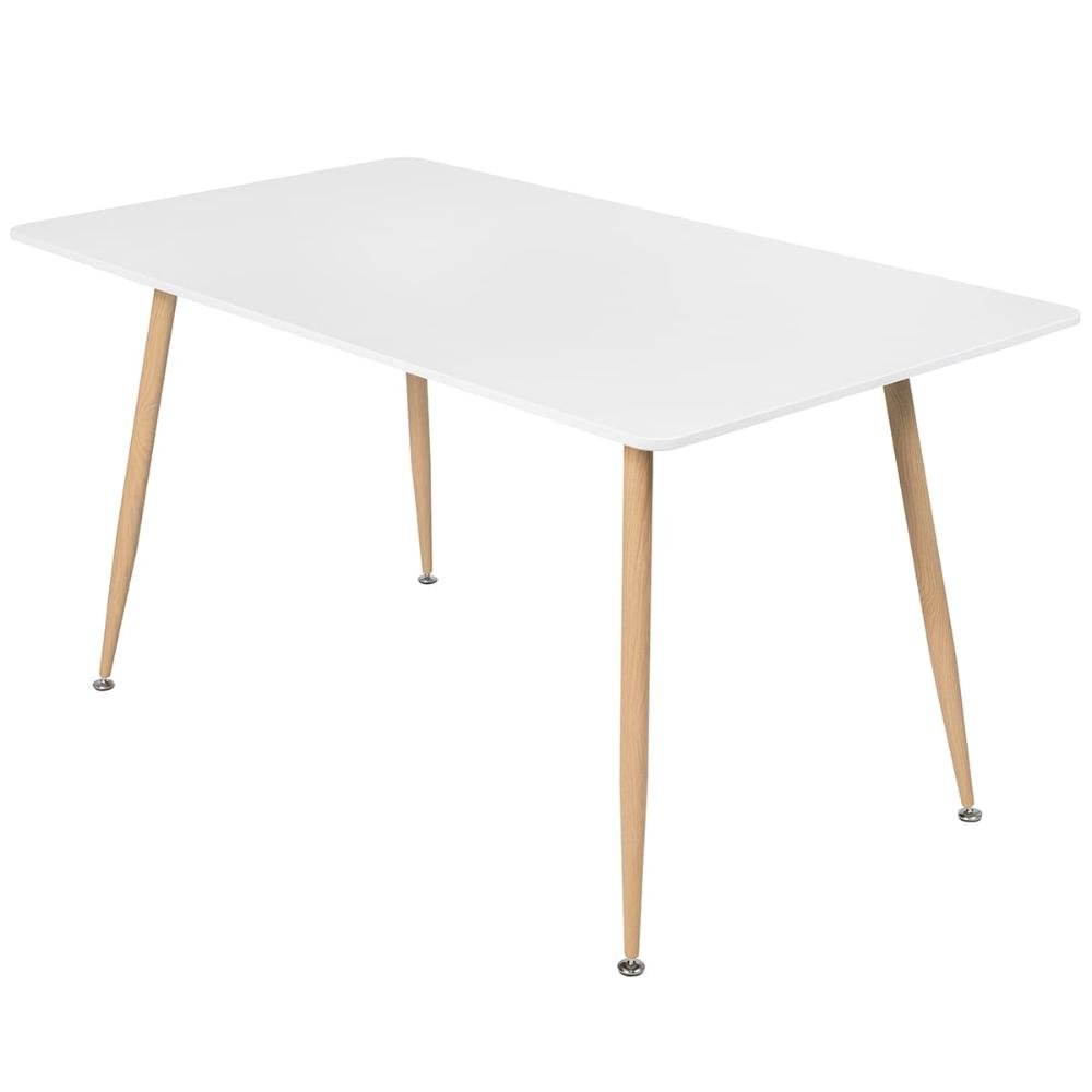 Mesa de jantar retangular Clarice 80 x 140 cm Branco | MadeiraMadeira