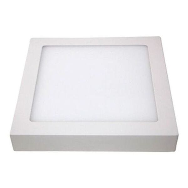 Kit 4 Plafon Luminária LED Sobrepor 17x17 Branco Quente 3000K 12W ...