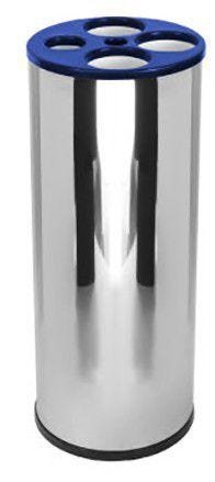 Coletor de Copo em Aço Inox Com Tampa Plástica 24x50 cm - Azul ...
