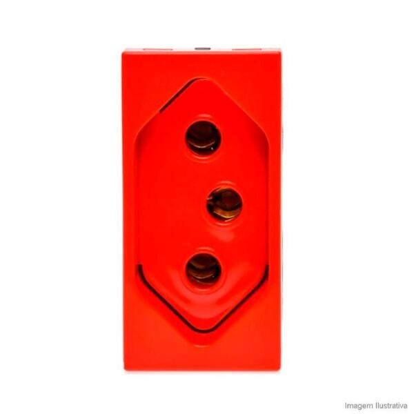 Módulo Tomada 2P+T 20A Arteor Quadrada Verm. Legrand | MadeiraMadeira
