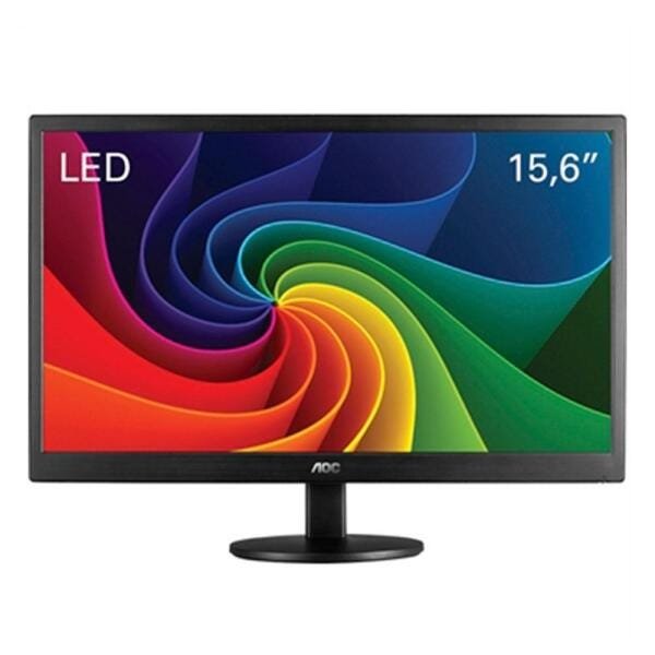 Monitor LED 15,6" Aoc E1670Swu/Wm, Widescreen, Vga, Backlight - Preto | MadeiraMadeira