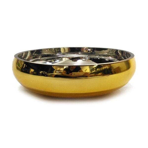 Bacia V Dourado 23Cm 5214D | MadeiraMadeira