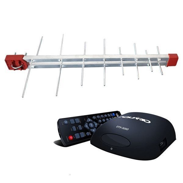 Kit Antena Digital Externa 4K Log 16 Elementos + Conversor Digital ...
