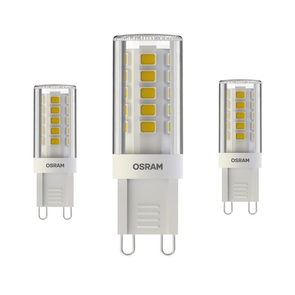 Kit 3 Lampada Led Osram Halopin G9 3W 220V Branco Quente | MadeiraMadeira