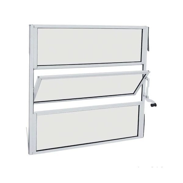 Janela Basculante de Alumínio 60x60cm Alumifit Branca Sasazaki ...