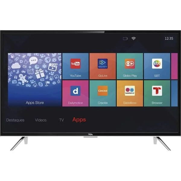 Smart TV LED 40 Polegadas Tcl L40S4900, Hd, Wifi, USB, HDMI - Bivolt ...
