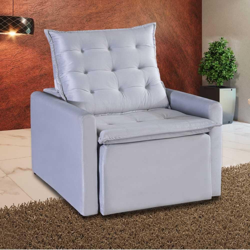 Poltrona Retratil e Reclinavel Confort - 0,98mt - Ravena Kaki ...