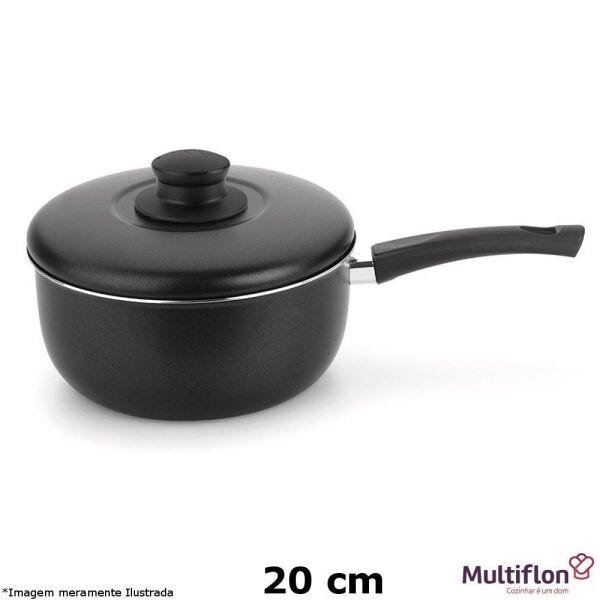 Panela Teflon 20 cm Gourmet Vapore - Multiflon | MadeiraMadeira