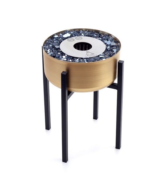 Lareira Ecológica Modelo Tocha Dourada Média - K3 Imports | MadeiraMadeira