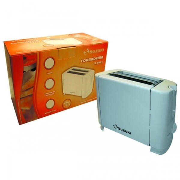 Torradeira Suzuki Sz-8021 Timer 5 Níveis Bandeja Resíduos Botão Stop ...