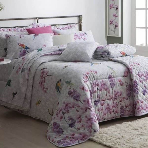 Jogo de Lençol Solteiro 3 Peças 180 Fios Realce Top Thayna | MadeiraMadeira