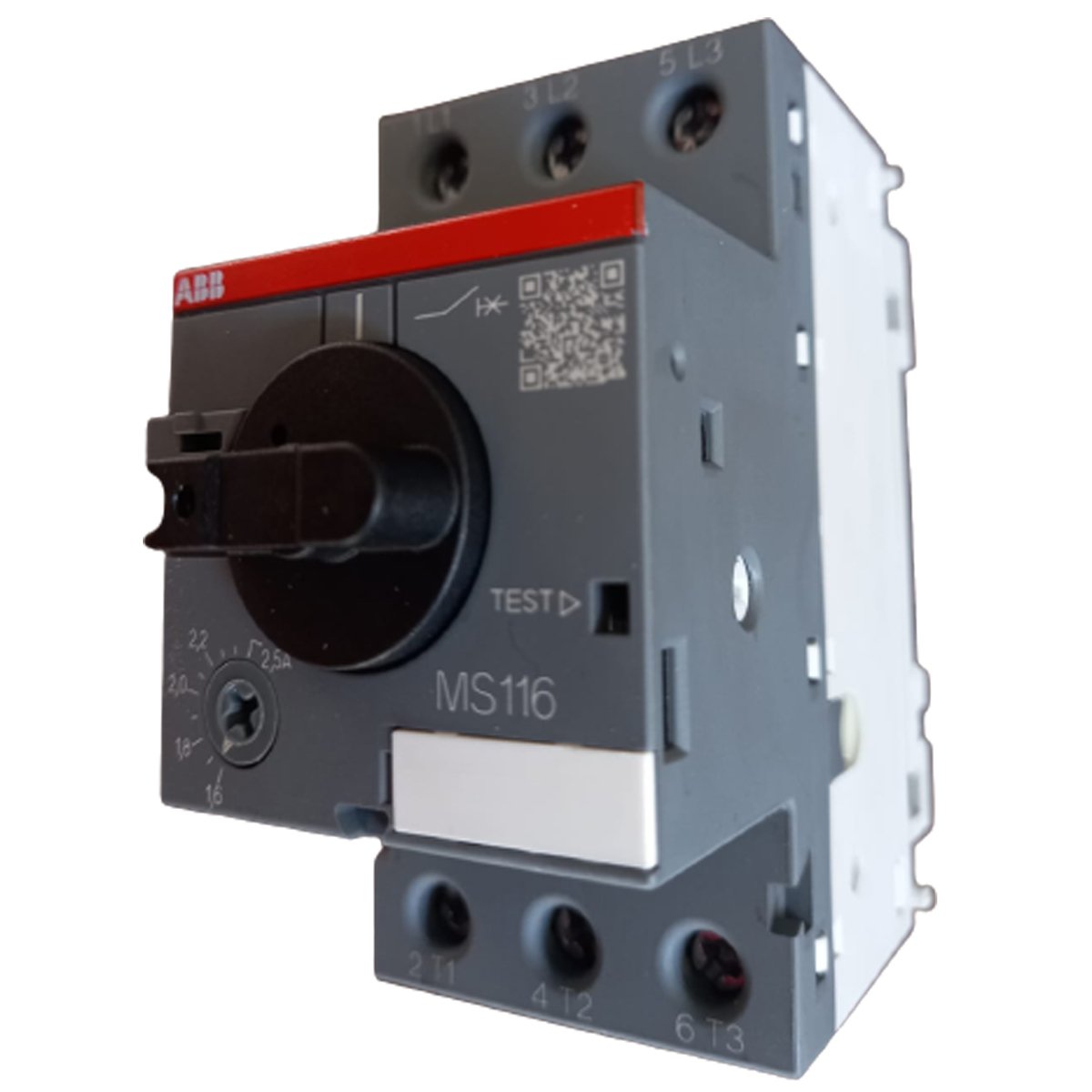 Disjuntor Motor ABB Tripolar Com Ajuste Térmico MS116-2.5, MS116-4.0 ou MS116-6,3 MS116-2.5 ...